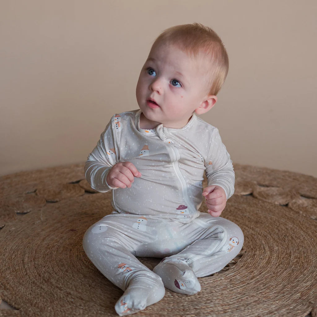 Roobear Snowy Snowmen Bamboo Sleeper – Hallow Clothing Co.